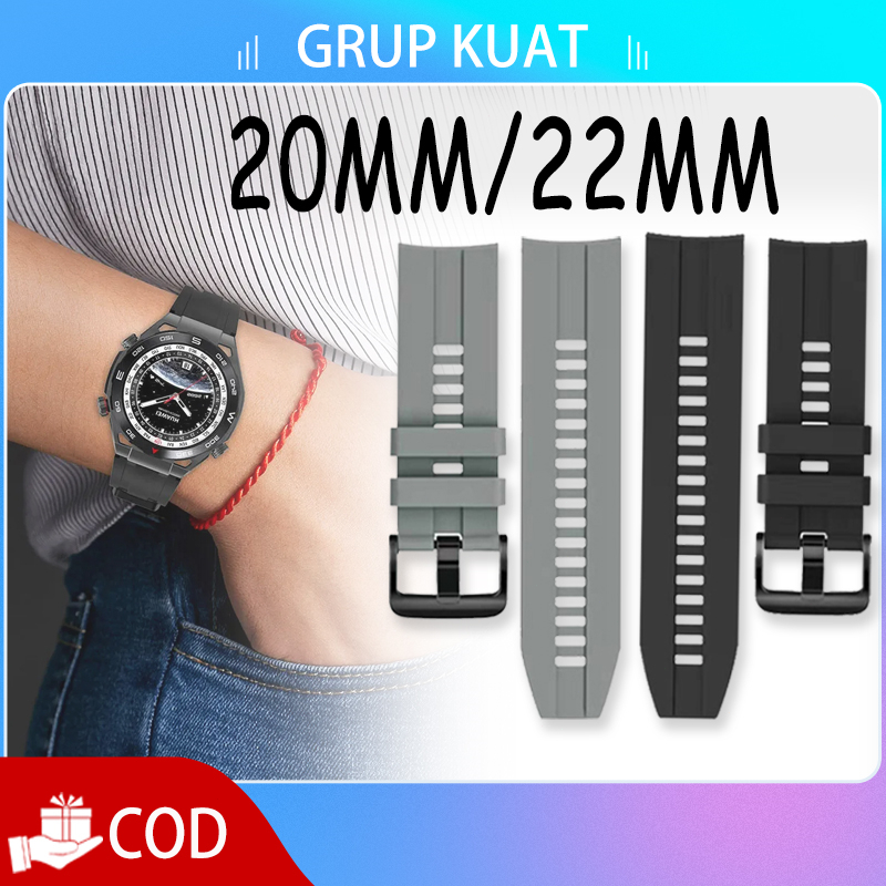 Jual Strap Jam Smart Watch Tali Jam Universal 20/22 mm Silikon Lembut ...