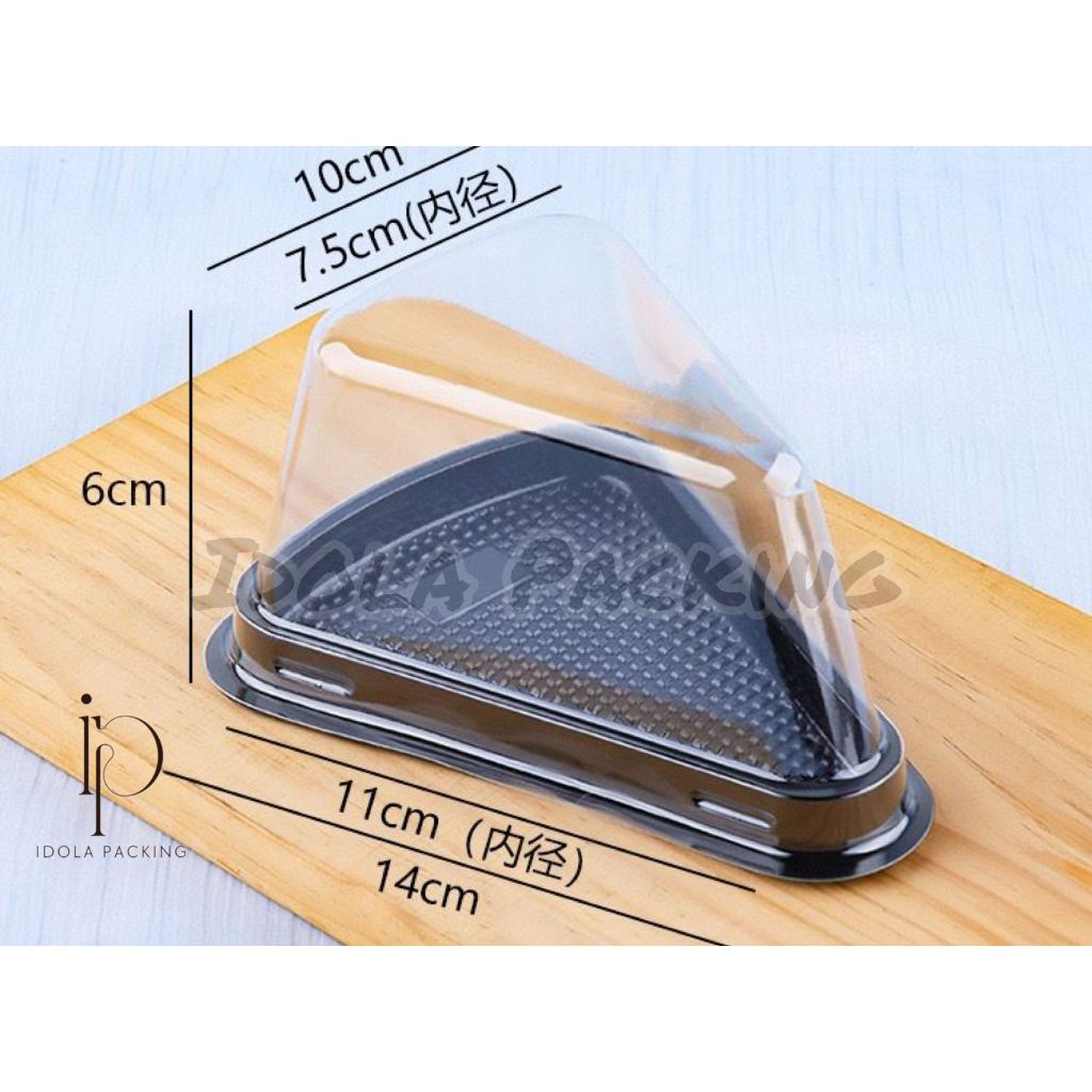 Jual Mika Slice Cake / Mika Tray Segitiga / Mika Kue Potong Segitiga ...