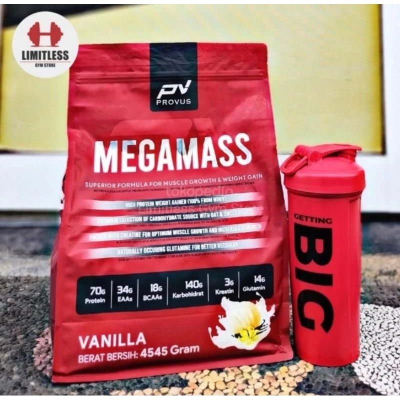 Jual (PROMO!) Provus Megamass Mega Mass Gainer 10 lbs 10lb Lean Gain ...