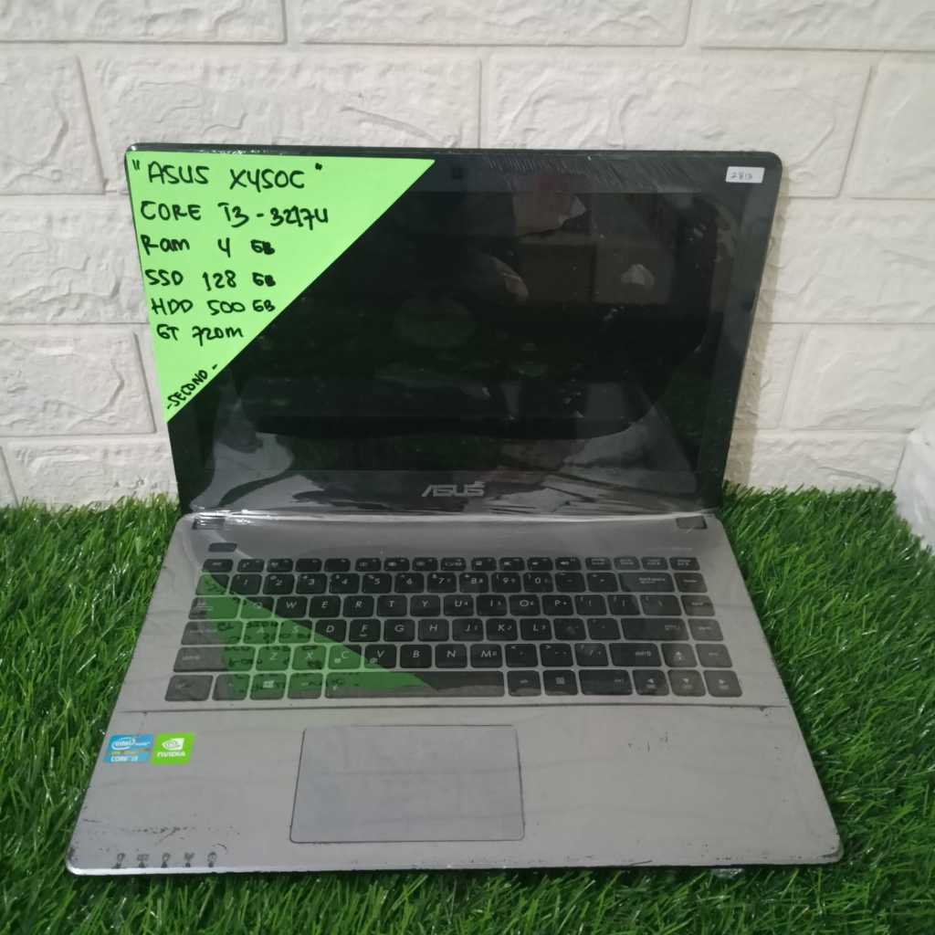 Jual LAPTOP MURAH ASUS X450C CORE I3-3217U RAM 4GB SSD 128GB HDD 500GB ...