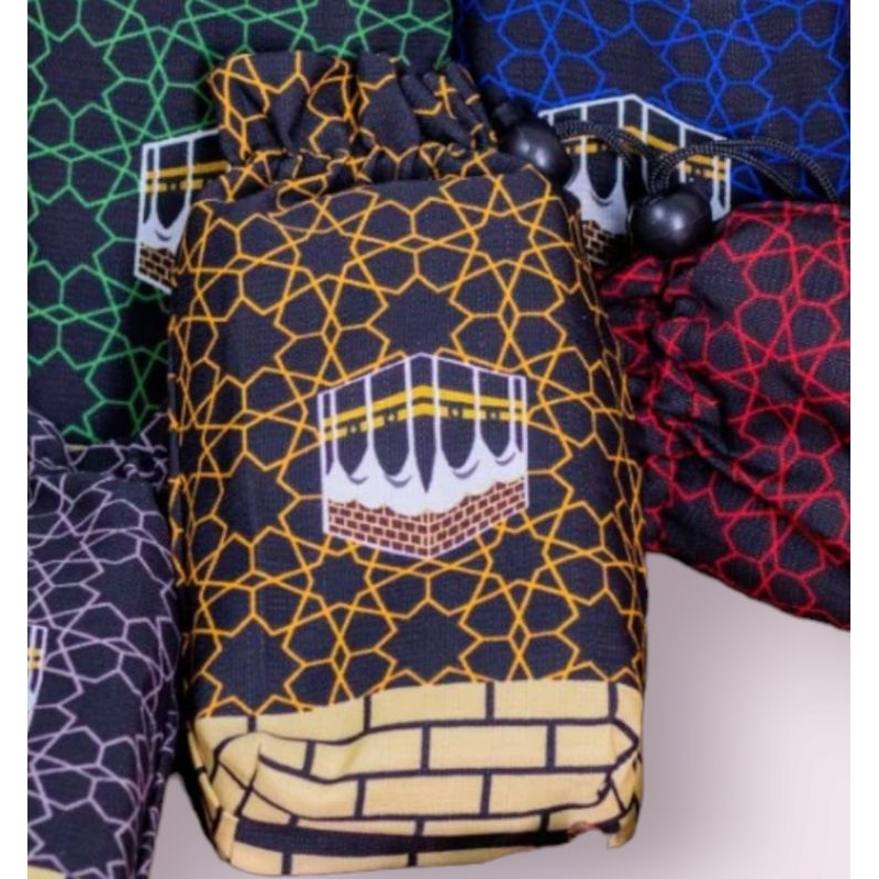 Jual Sajadah Traveling Sejadah Travel Dewasa mini pouch Souvenir Haji ...