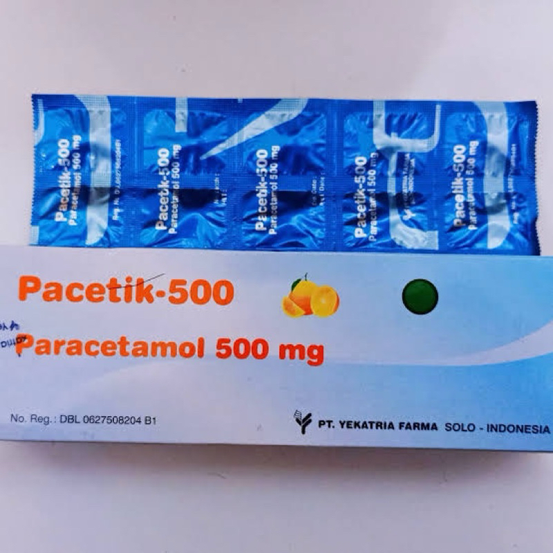 Jual PACETIK 500 MG BOX 100 KAPLET | Shopee Indonesia