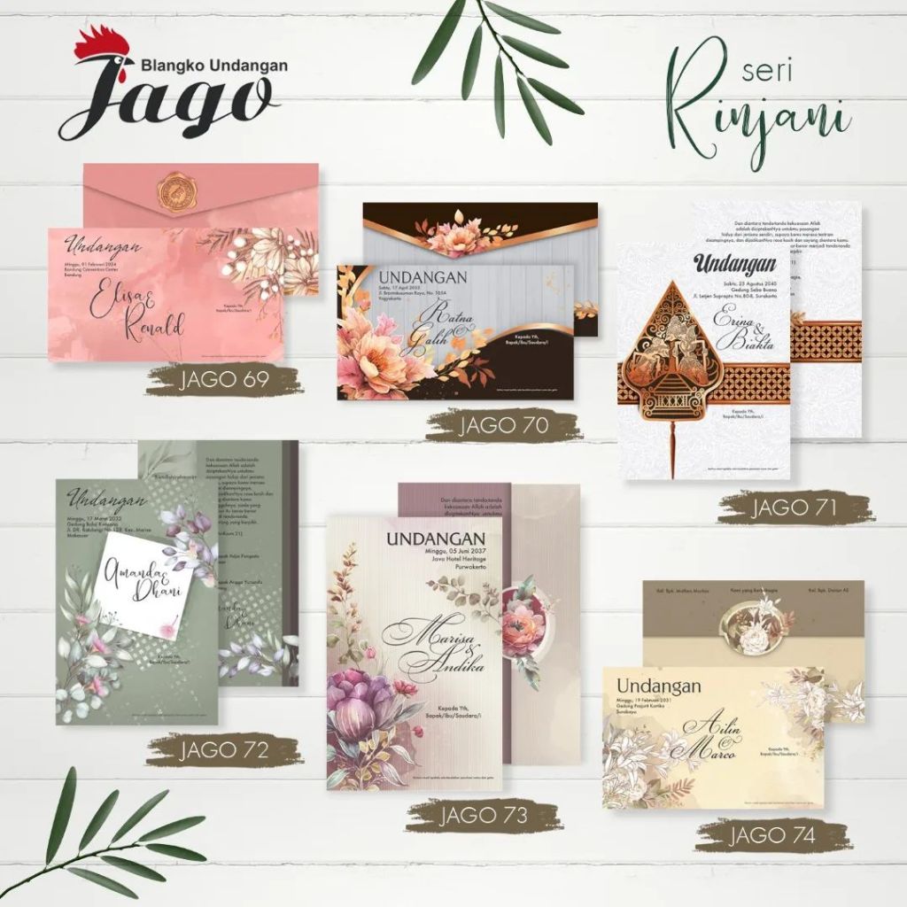 Jual UNDANGAN WEDDING CETAK (Free Kemasan + Label Nama) - EDISI JAGO ...