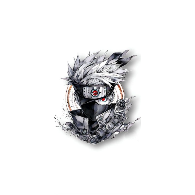 Jual sticker variasi dashboard motor mobil hatake Kakashi plus laminasi ...