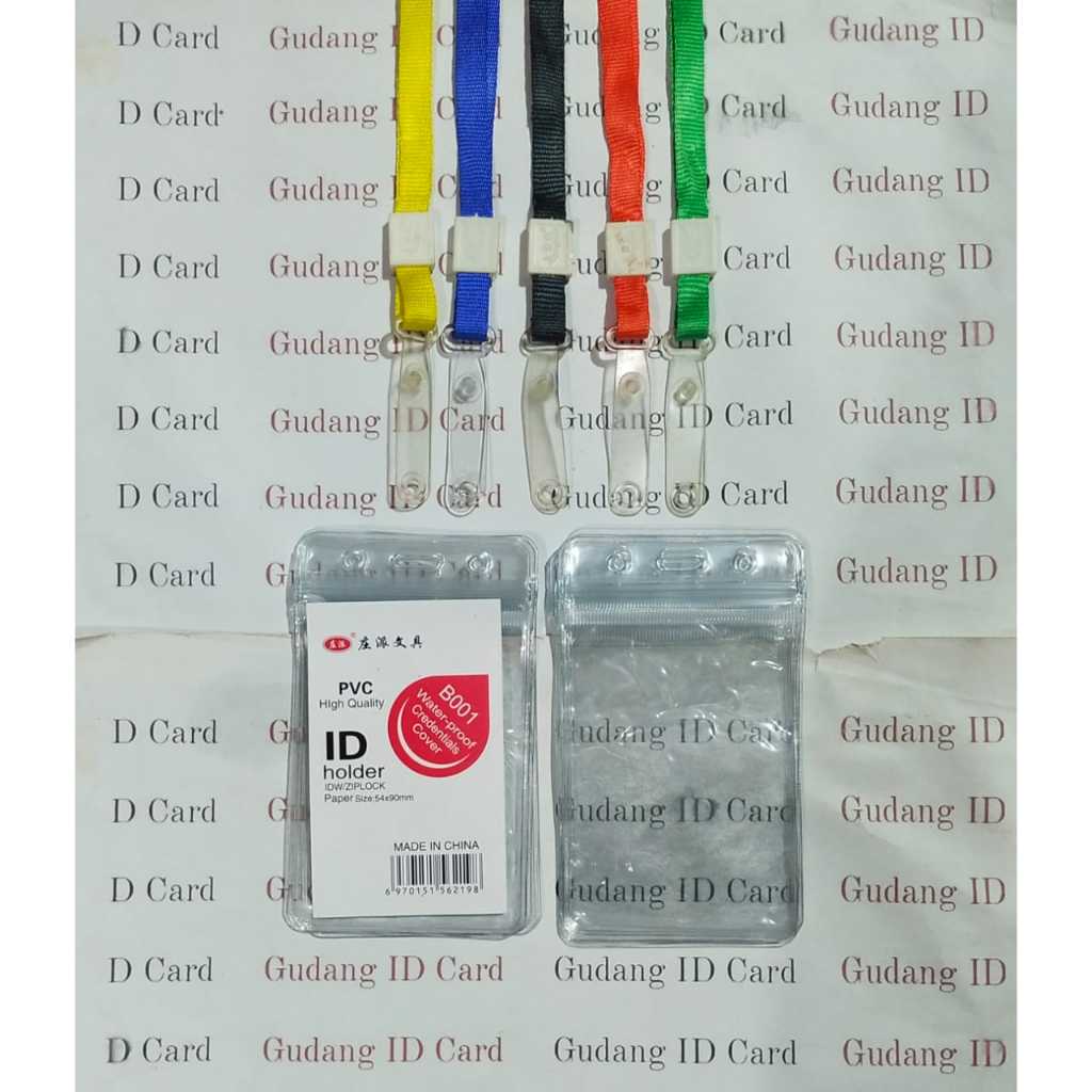 Jual Paket Tali Kait Impor Karet 1CM + Casing ID Card ZIPPER (10 Paket ...