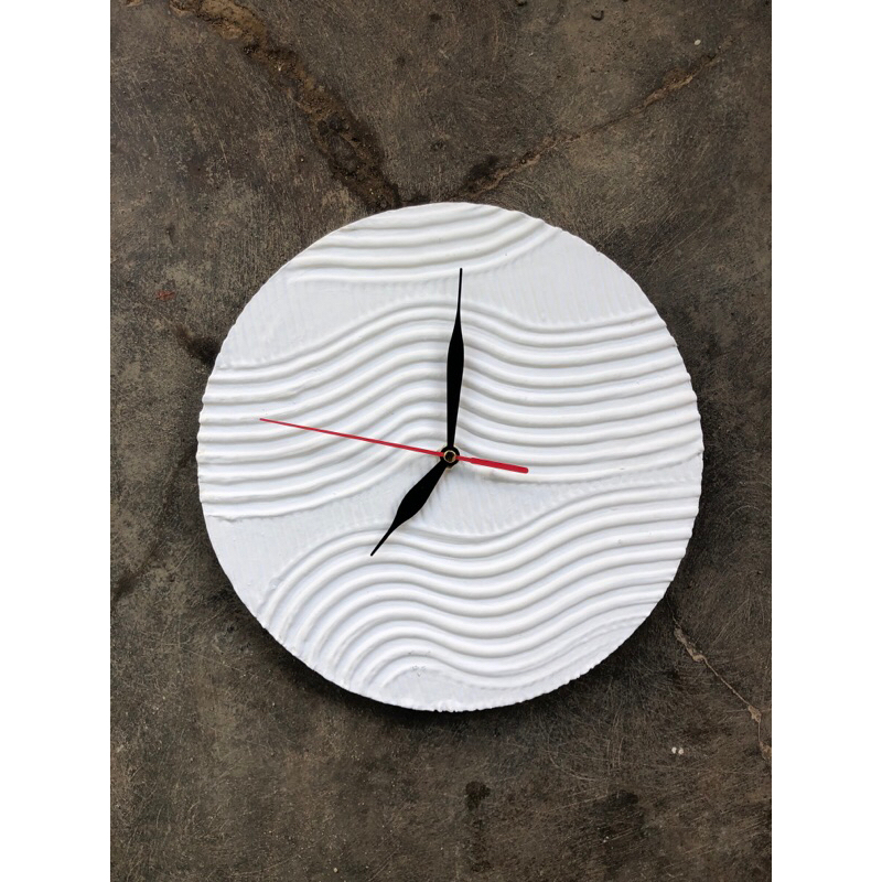 Jual TEXTURE ART BULAT //JAM DINDING TEXTURE ART/ CONCRETE /aesthetic ...