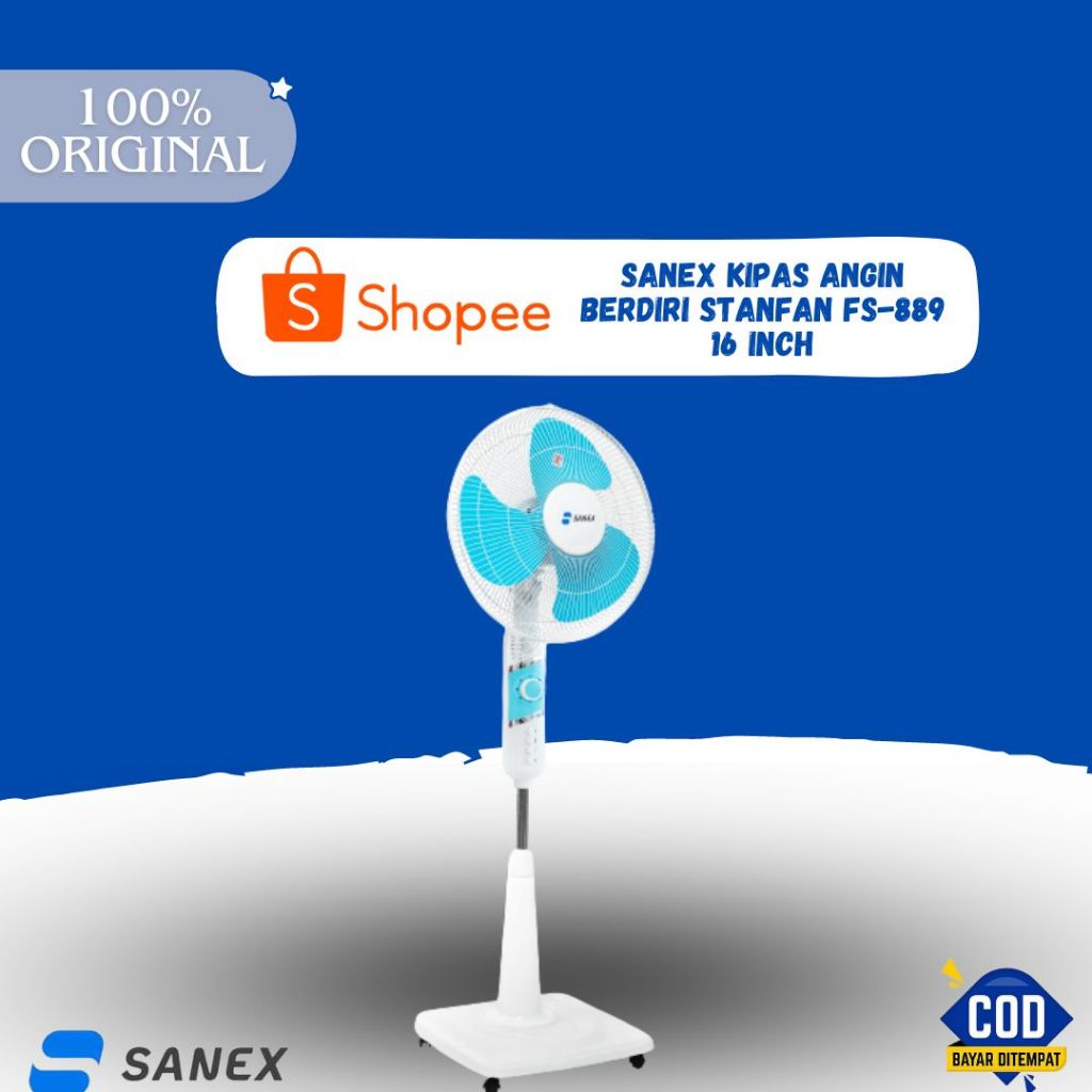 Jual Sanex Kipas Angin Standing 16 Inch Kipas lantai Kipas Berdiri ...