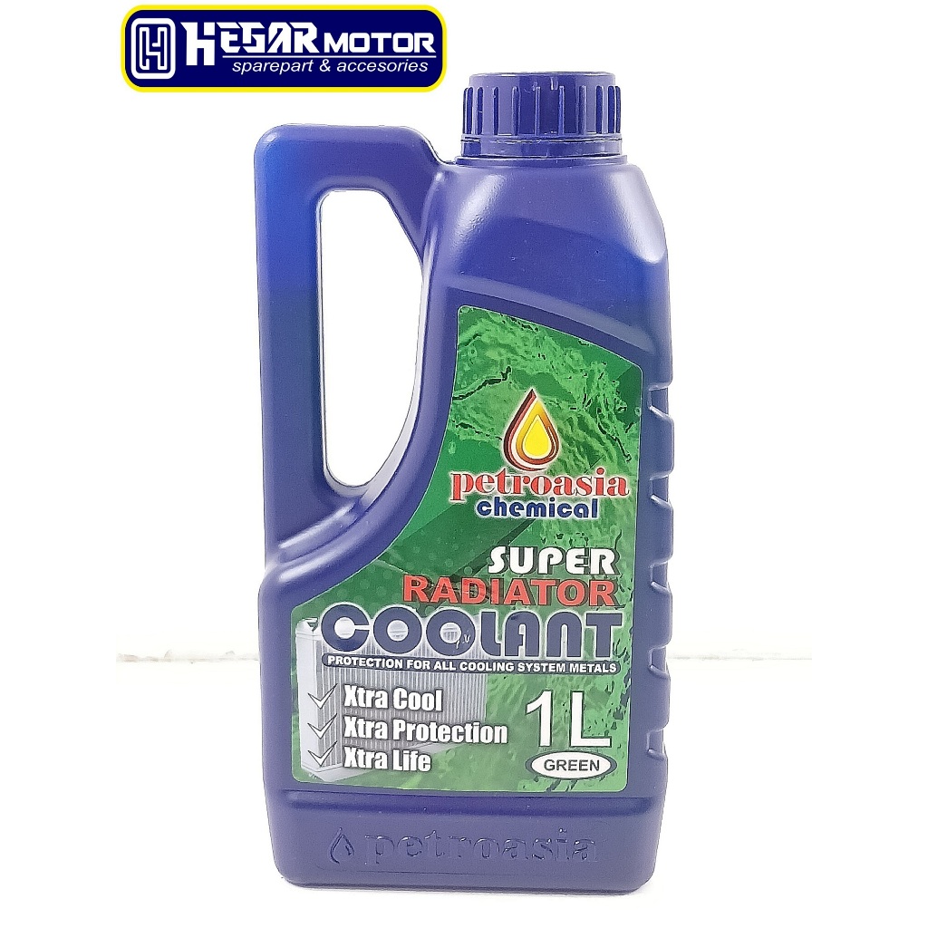 Jual COOLANT SUPER RADIATOR PETROASIA 1L HIJAU/MERAH | Shopee Indonesia