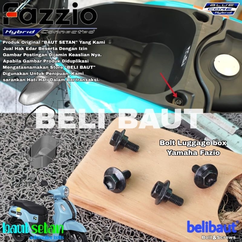 Jual Baut Box Bagasi Yamaha Fazzio | Shopee Indonesia