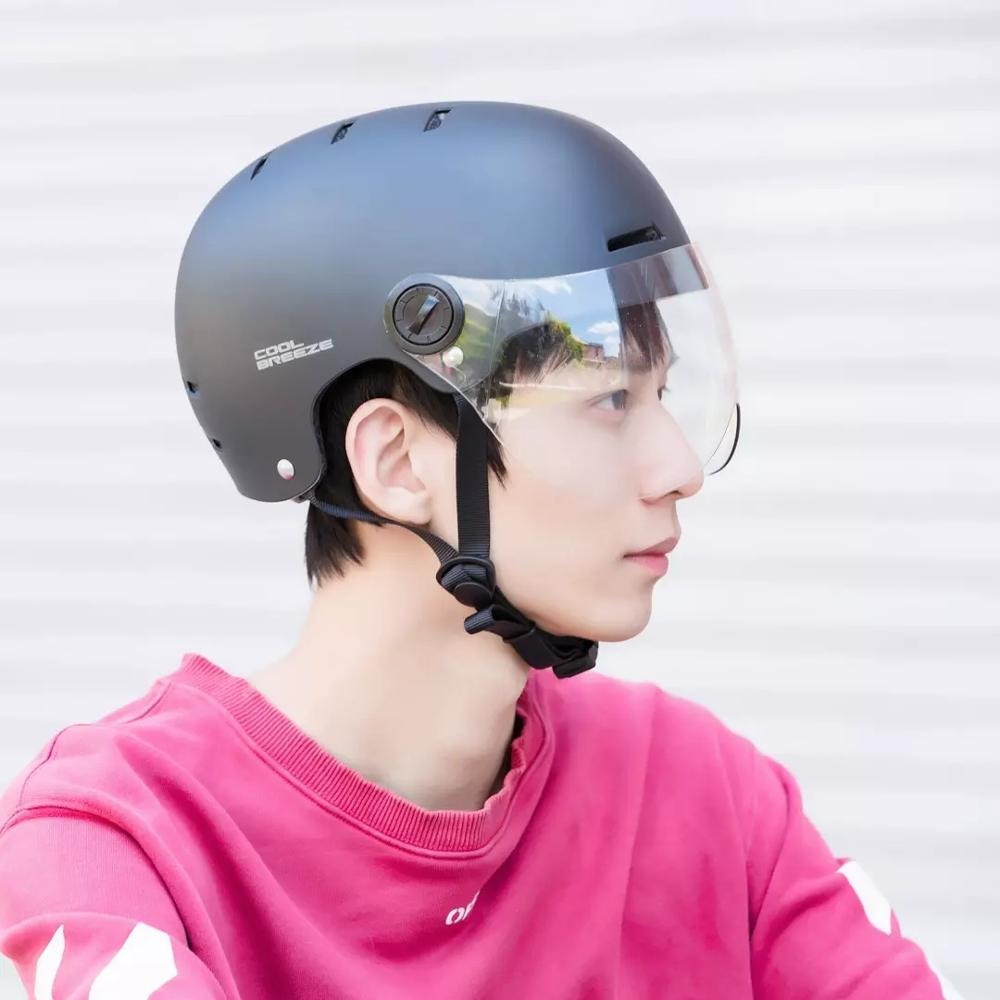 Jual Helm Sepeda Breeze Riding Helmet Visor Lens - Gray | Shopee Indonesia