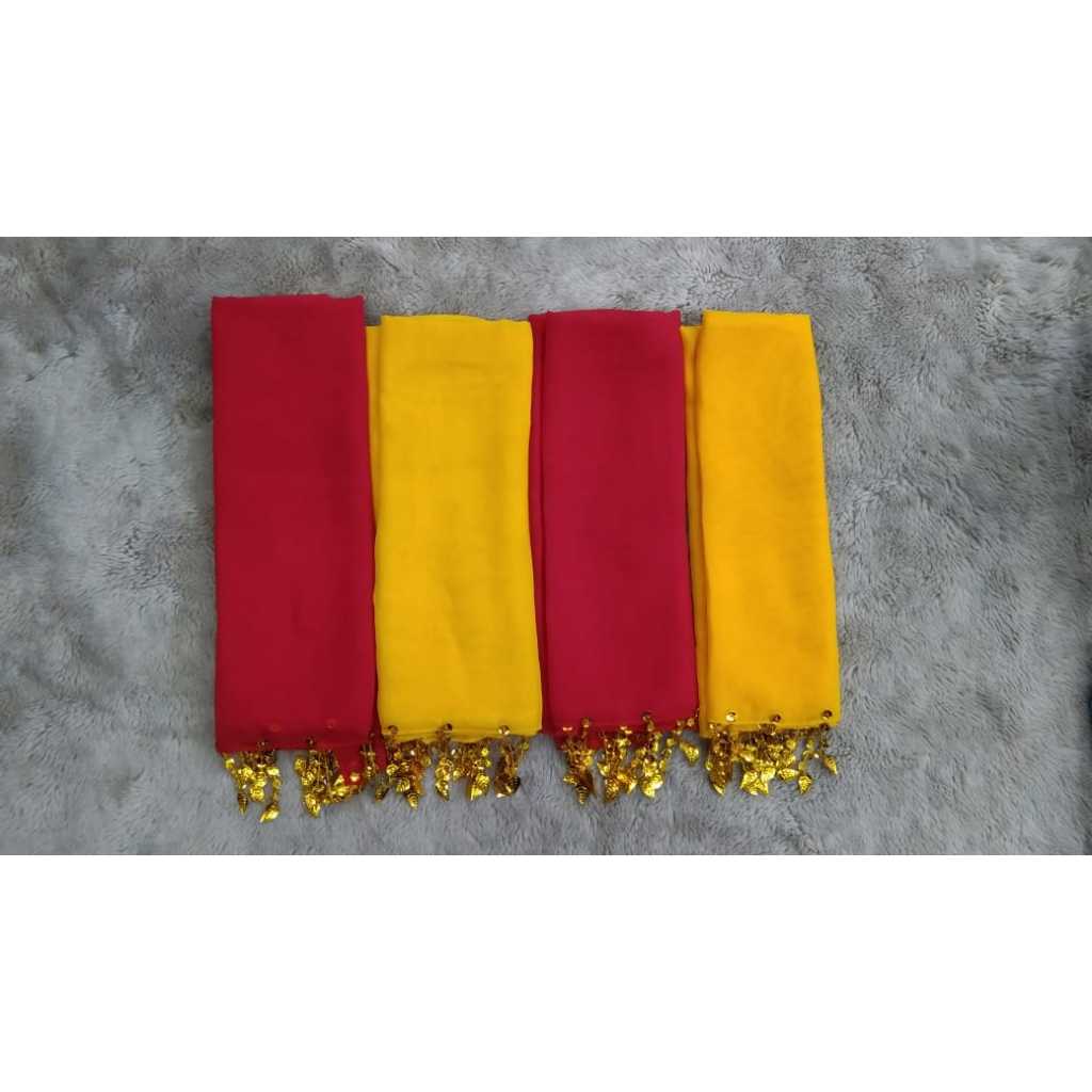 Jual Salendang Tari Polos Salendang Polos Rumbai Salendang Sipon Polos ...