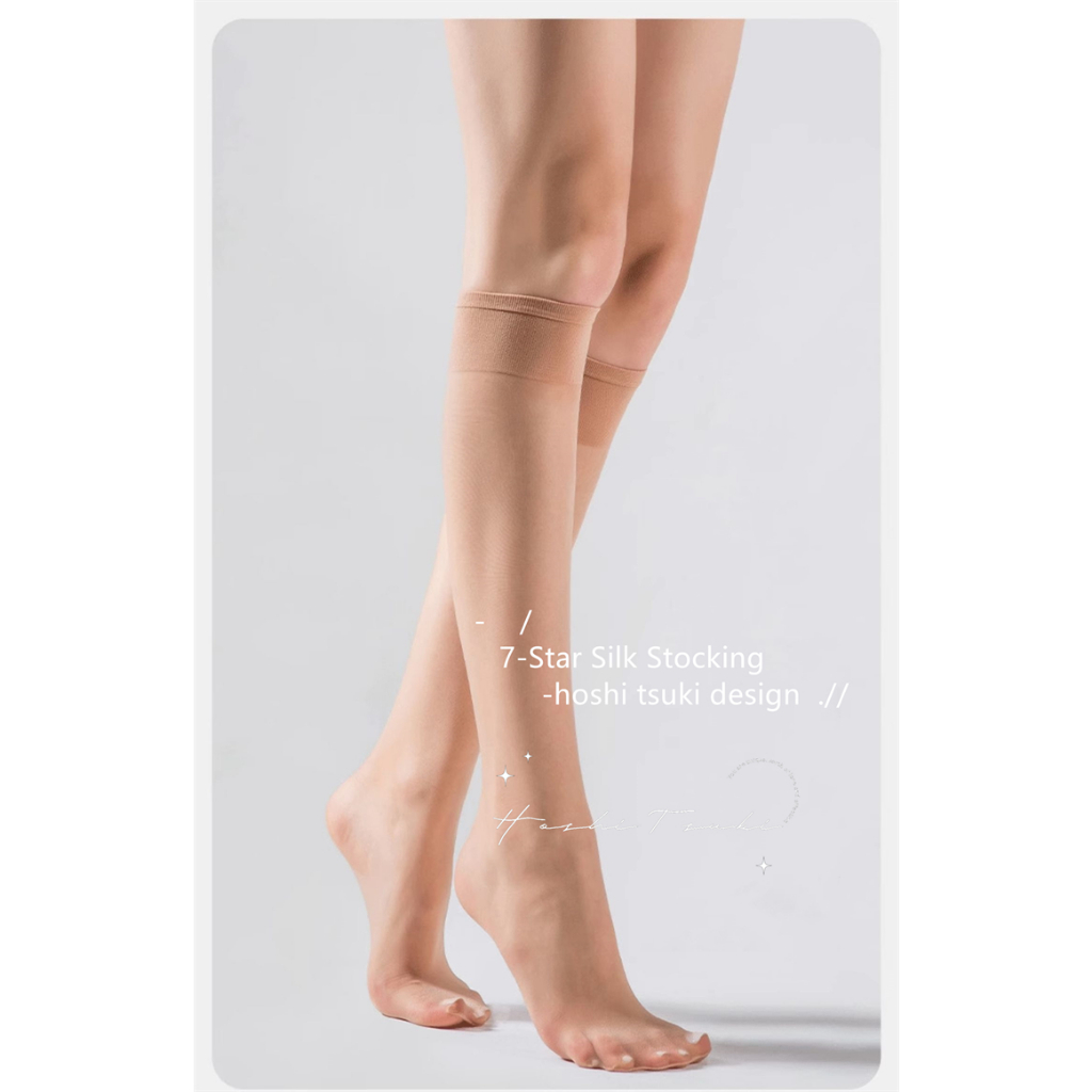 Jual 7-Star silk stoking⭐Hoshi Tsuki kaus kaki betis Kaus kaki wanita ...