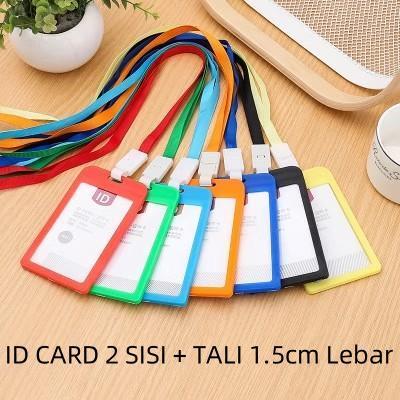 Jual Name Tag ID Card Holder Gantungan Kartu Nama Atau Panitia Satu Set ...
