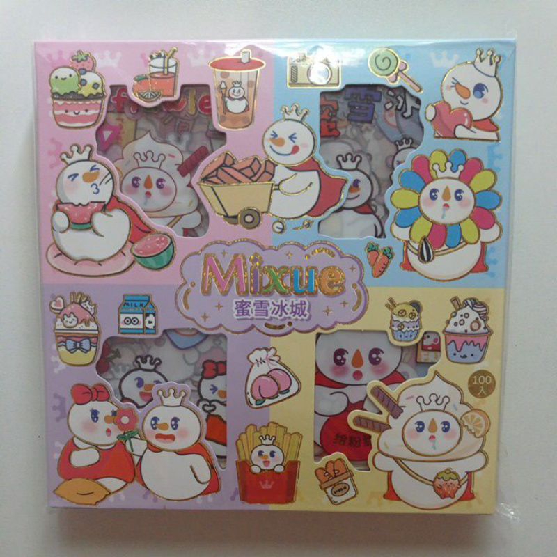 Jual Sticker Momo Lotso Kuromi Mixue Avengers Box Isi 100 Lembar ...
