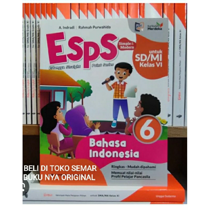 Jual BUKU ESPS BAHASA INDONESIA SD MI KLS 6 KURIKULUM MERDEKA PENERBIT ERLANGGA | Shopee Indonesia
