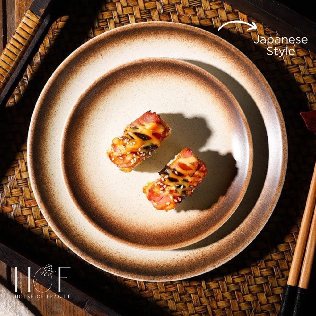 Jual [HOF] KOCA Piring Jepang Keramik | Plating Cafe Restoran Aesthetic ...