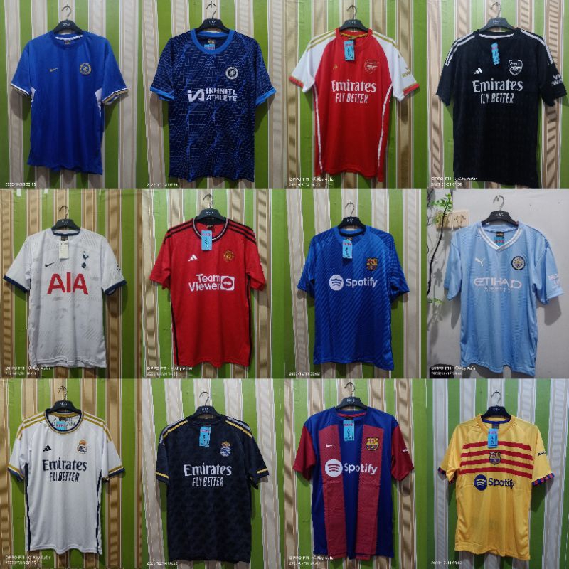 Jual Jersey Bola Lokal Club Liga Eropa Iggris Italia Spanyol Jerman ...
