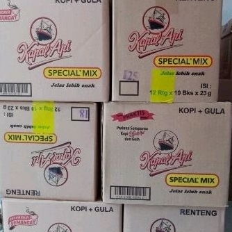 Jual Kopi Kapal Api Special Mix + Gula 1 Dus (12 Renceng x 10 Bungkus x ...