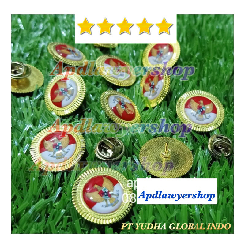 Jual Pin Garuda Merah Putih Indonesia Garuda Pin Bulat Gerigi Paku ...