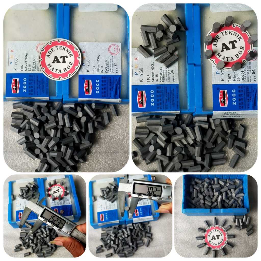 Jual MATA WIDIA/BETEL WIDIA YG6 TYPE T107 Matabor tembus batu,Mata Bor ...