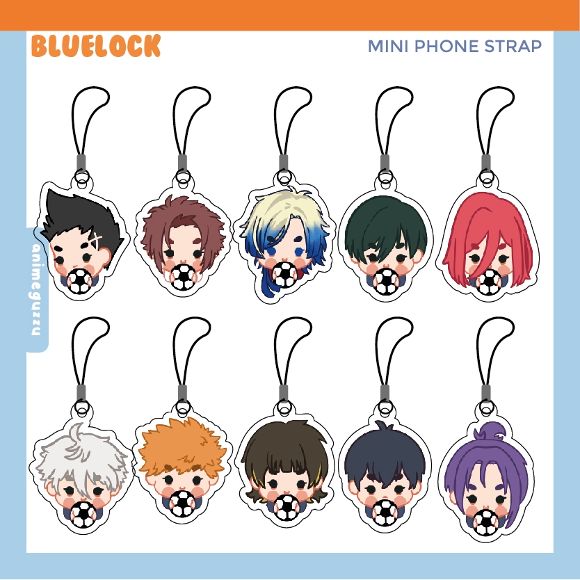 Jual BLUELOCK MINI PHONE STRAP- BLUE LOCK KEYCHAIN | Shopee Indonesia