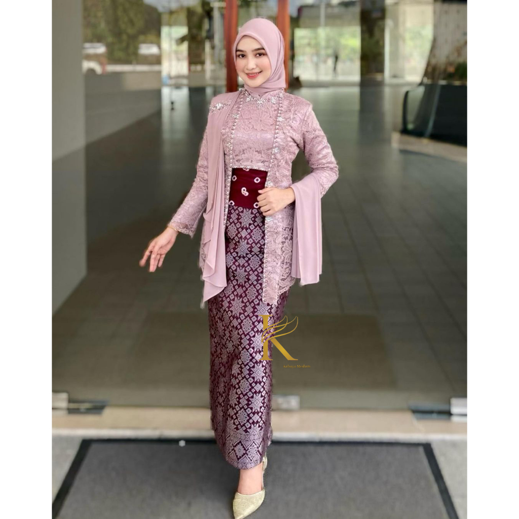 Jual Kebaya Laksmi Kutubaru | Free Selendang dan Obi Belt Batik ...
