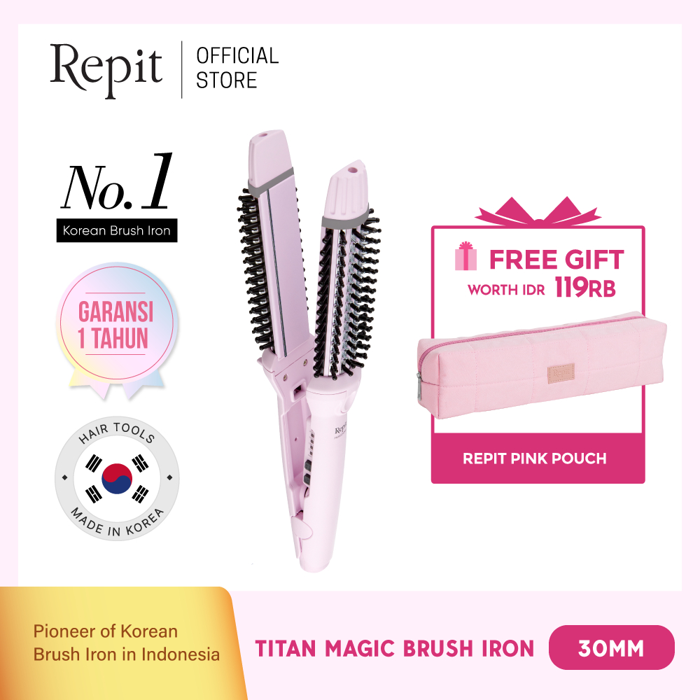 Jual Repit Catokan Sisir / Magic Brush Iron 2in1 Titan 30mm | Shopee ...