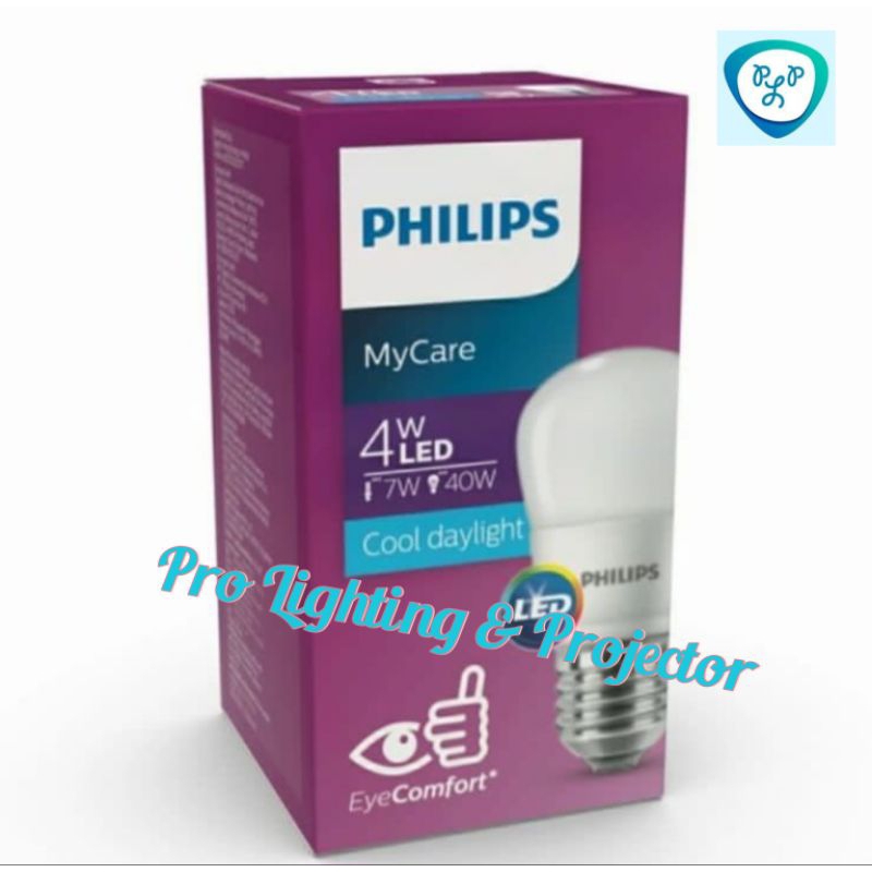 Jual Lampu Bohlam Bulb Led Mycare Philips 4 Watt Putih/Cool Daylight ...