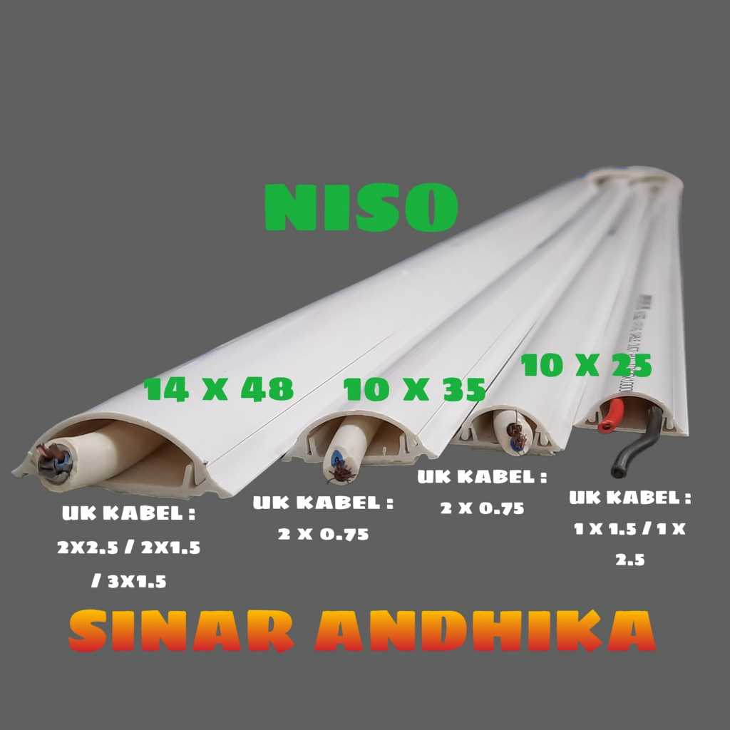 Jual Kabel Protector Niso / Kabel Duct Oval | Shopee Indonesia
