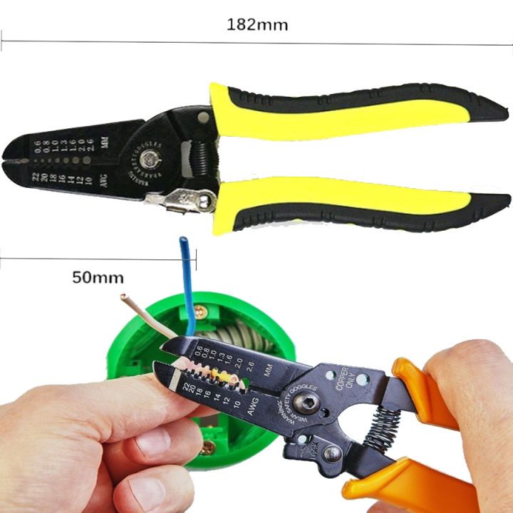 Jual Wire Cutter Pliers / Potong kabel -TANG KUPAS KABEL WIRE STRIPPER ...