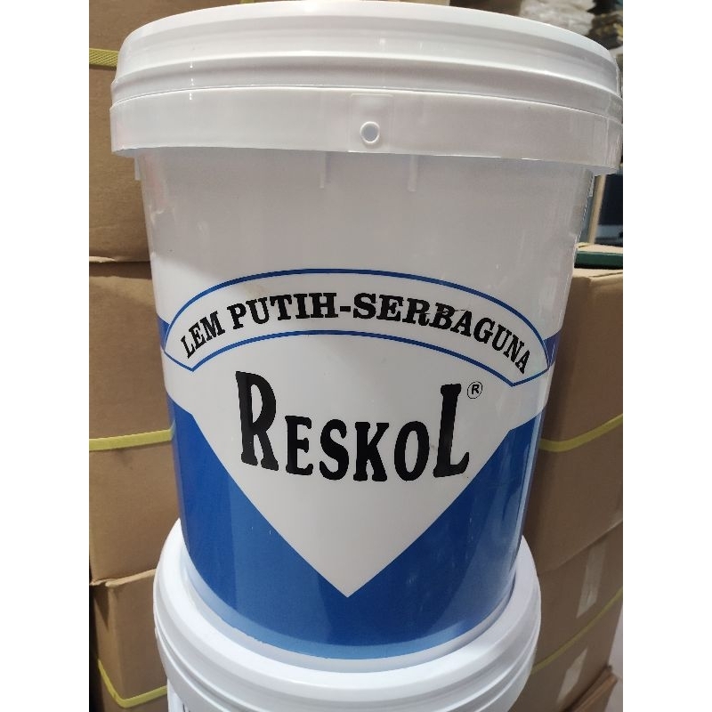 Jual Lem Putih Serbaguna RESKOL merah/biru 20 kg | Shopee Indonesia