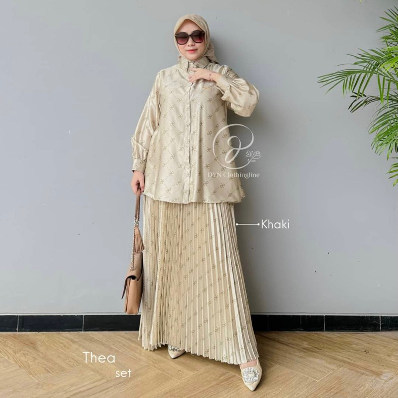 Jual DYN Clothingline Thea Set Exclusive | One Set Rok Plisket Premium ...
