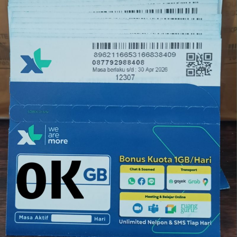 Jual KARTU PERDANA XL 0K NASIONAL | Shopee Indonesia