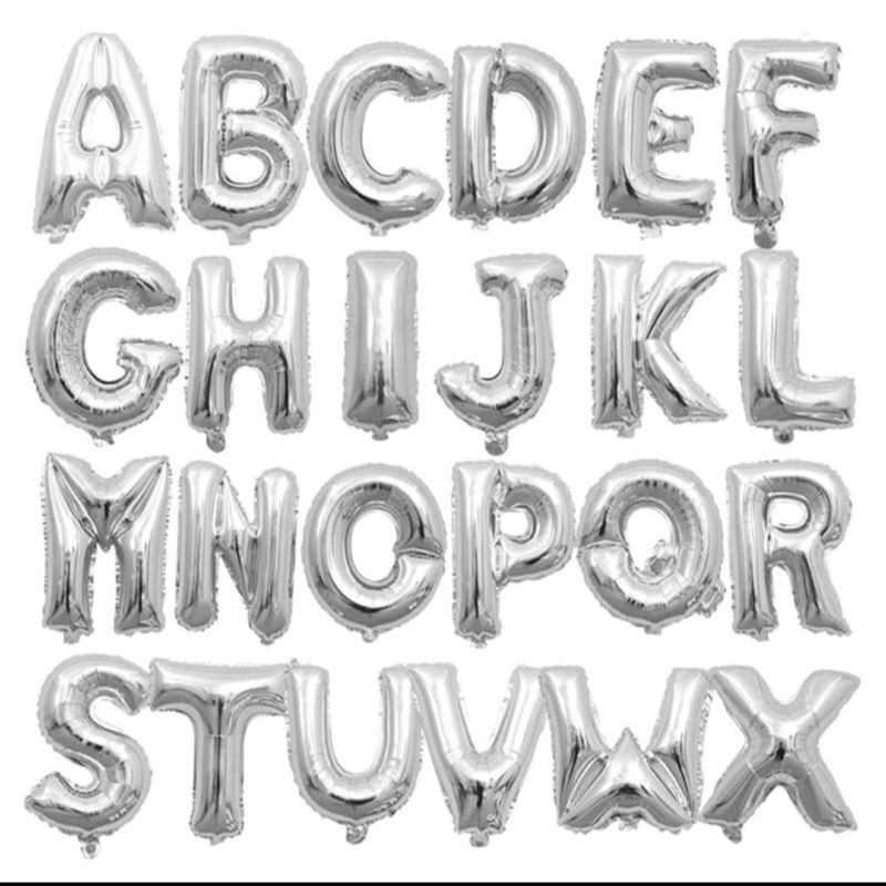 Jual Tulisan huruf SILVER 40cm | Shopee Indonesia