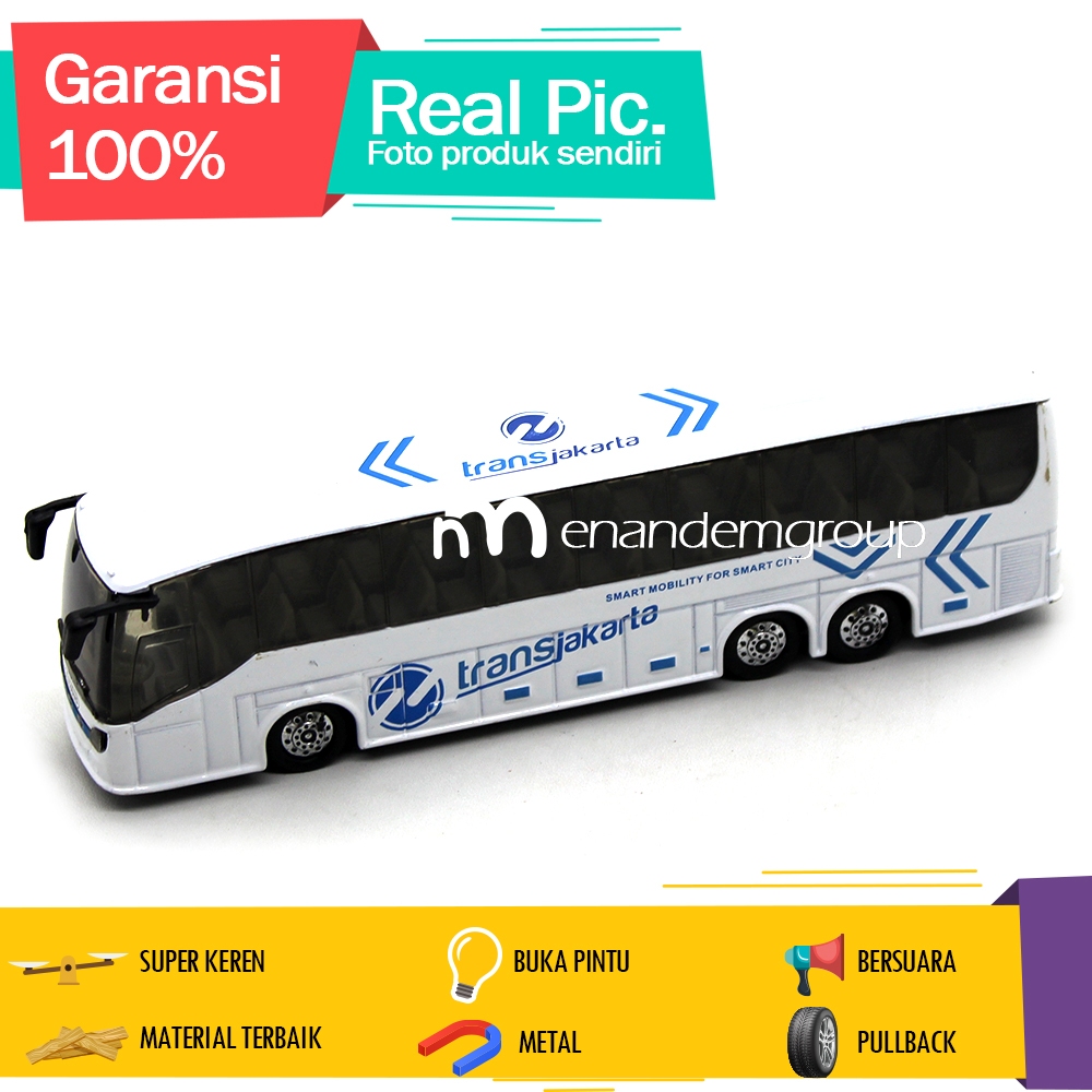 Jual Diecast Miniatur Mobil Bus Transjakarta Busway | Shopee Indonesia