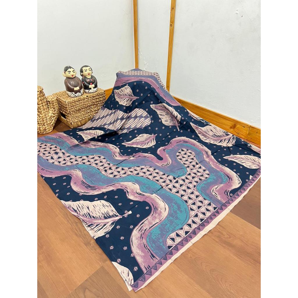 Jual Kain Batik SOLO (Cabut) motif galaran daun | Shopee Indonesia