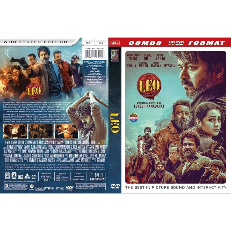 Jual dvd Leo 2023 {OD DTS R1} {Action, Crime} {Joseph Vijay, Trisha Krishnan, Sanjay Dutt ...