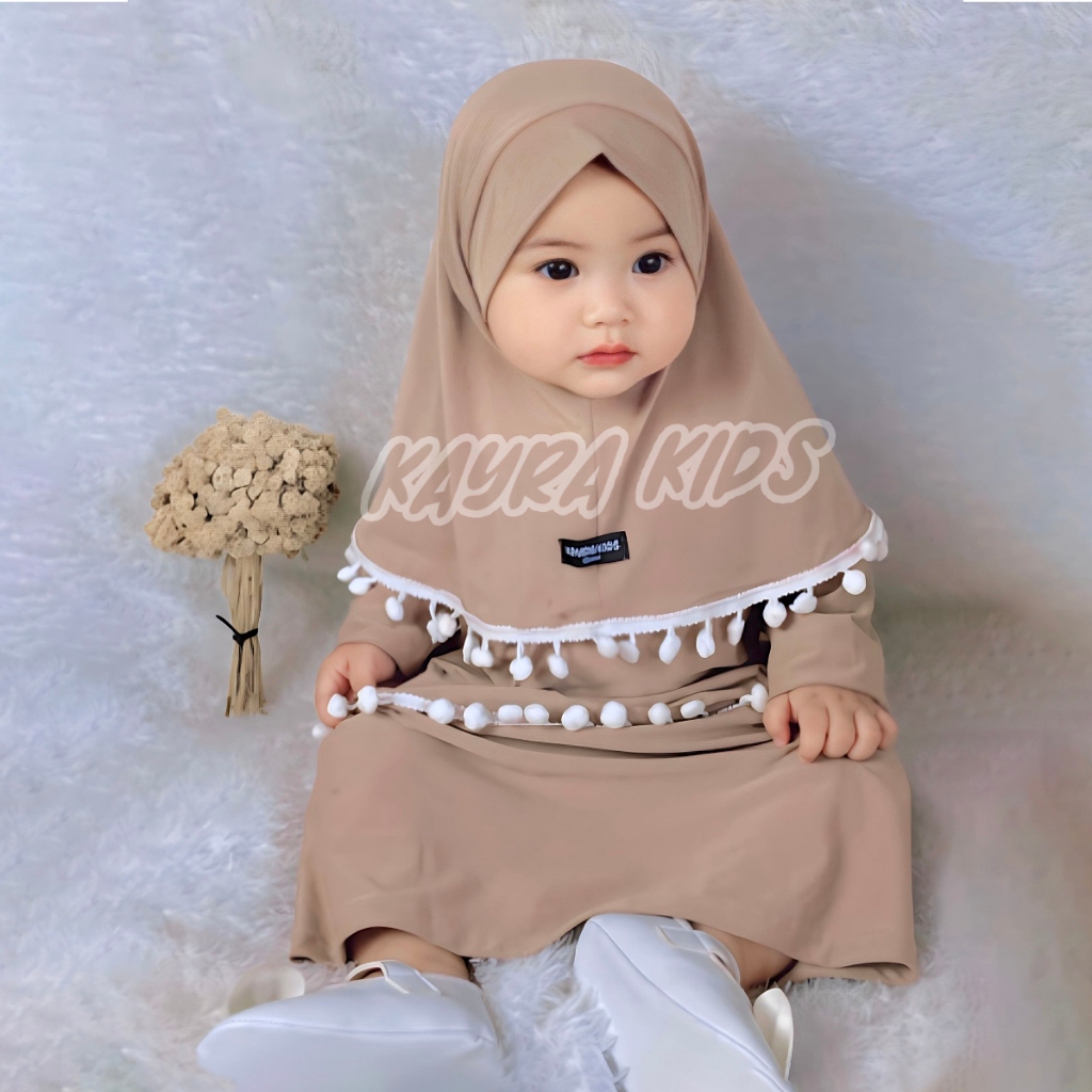 Jual Gamis Bayi Newborn 0-18 bulan Baju Anak Perempuan Gamis Bayi 0 6 ...