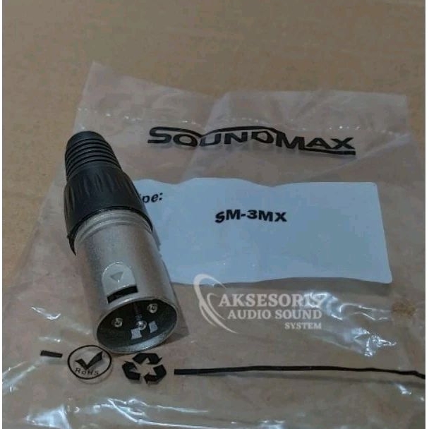 Jual Jack Canon Soundmax XLR Male / Laki laki SM-3MX Kualitas Bagus ...