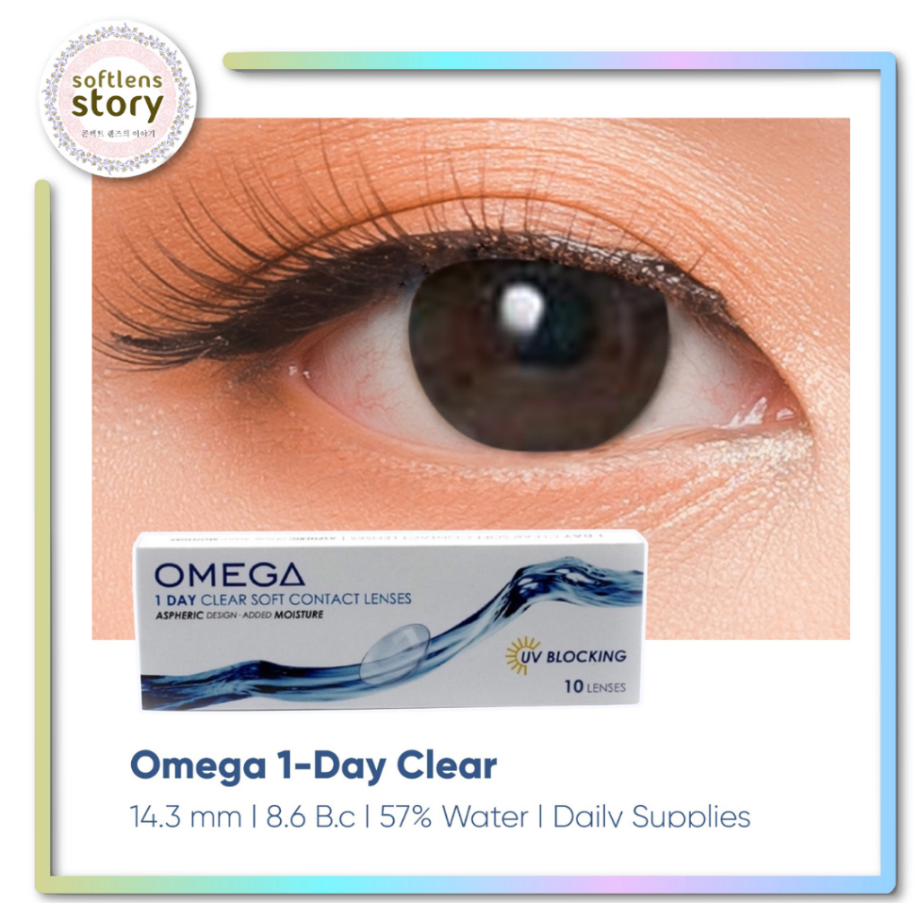 Jual Omega 1 Day Soft Clear Softlens Bening Harian | Shopee Indonesia