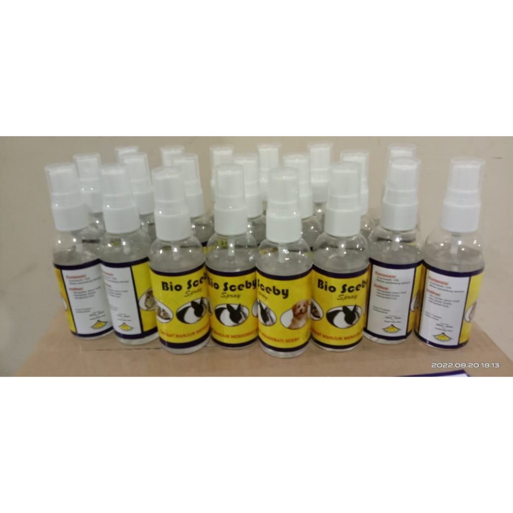 Jual Bio Sceby Obat Scabies Kelinci Kucing Anjing Spray Semprot Bio ...