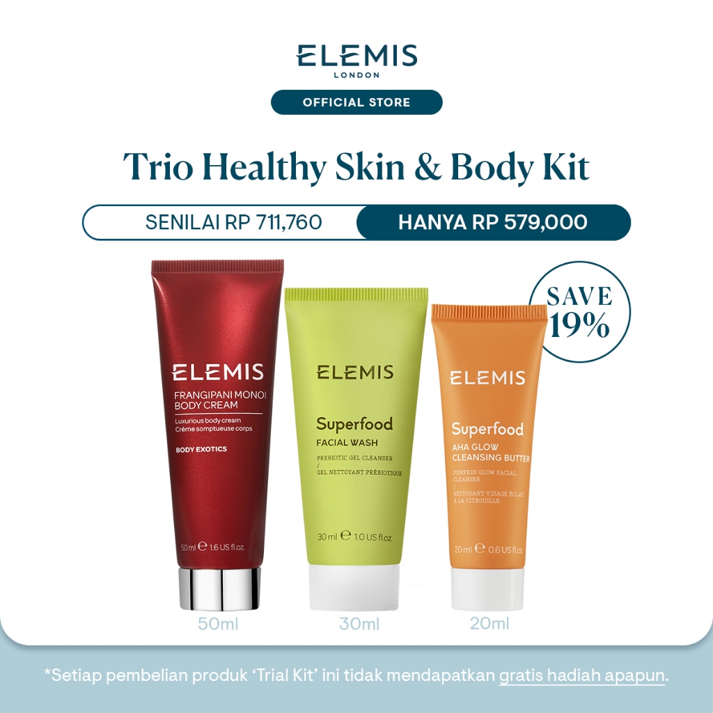 Jual Elemis - Trio Healthy Skin and Body Kit | Shopee Indonesia