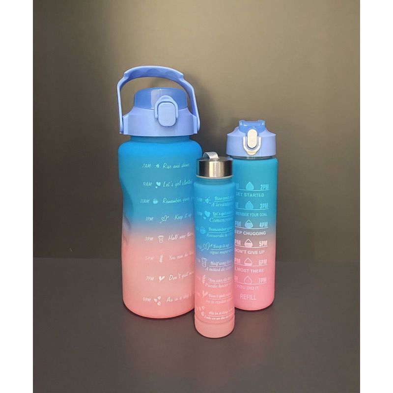 Jual Botol Gradiasi 3 in 1 / Botol Gradiasi Viral Beranak 2 Liter + 900 ...