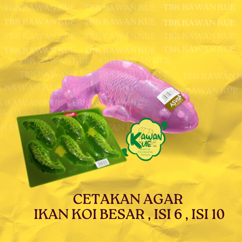 Jual Cetakan Agar Bentuk Ikan Koi/Cetakan Agar Agar/Cetakan Jelly ...