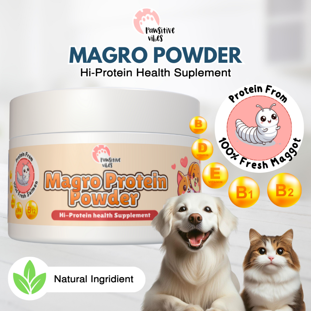 Jual MAGRO POWDER - Bubuk 100% Murni Maggot Untuk Anjing Kucing/Anabul ...