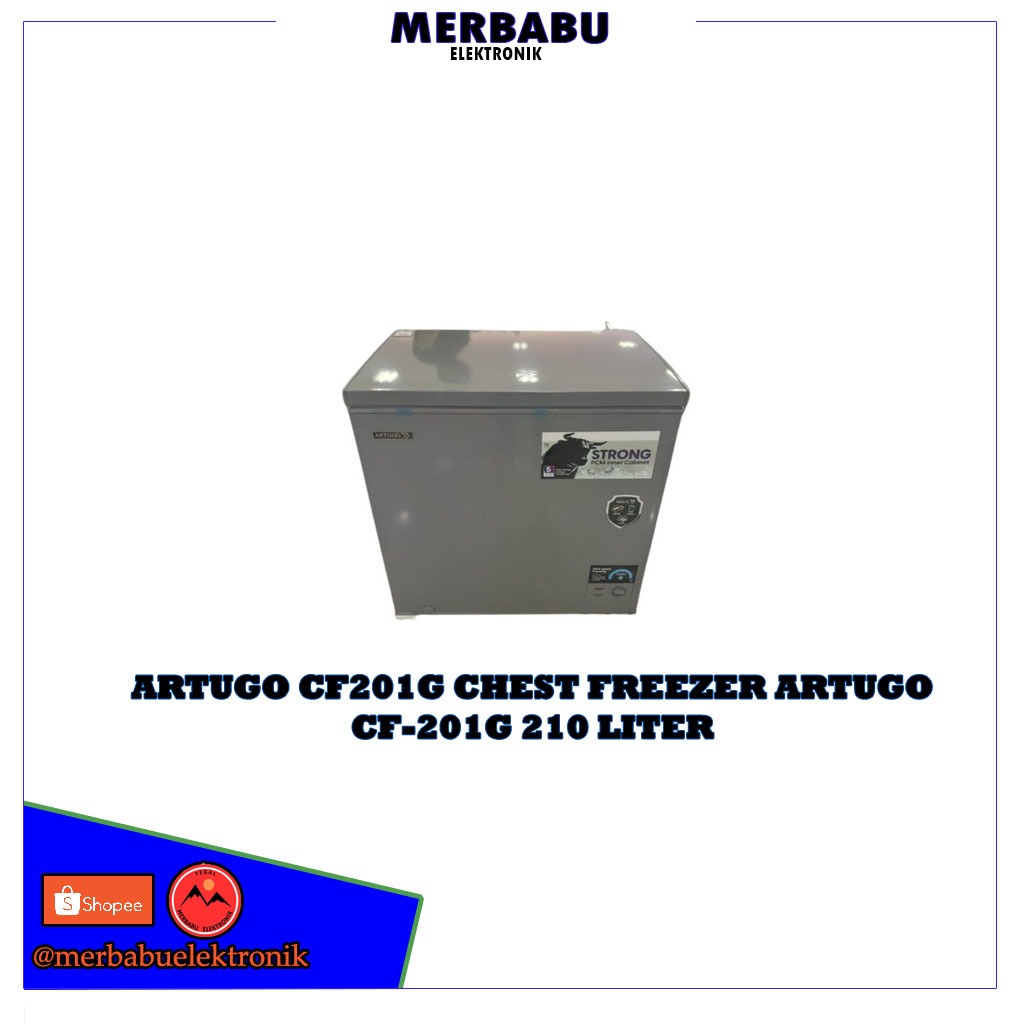 Jual ARTUGO CF201G CHEST FREEZER ARTUGO CF-201G 210 LITER | Shopee ...