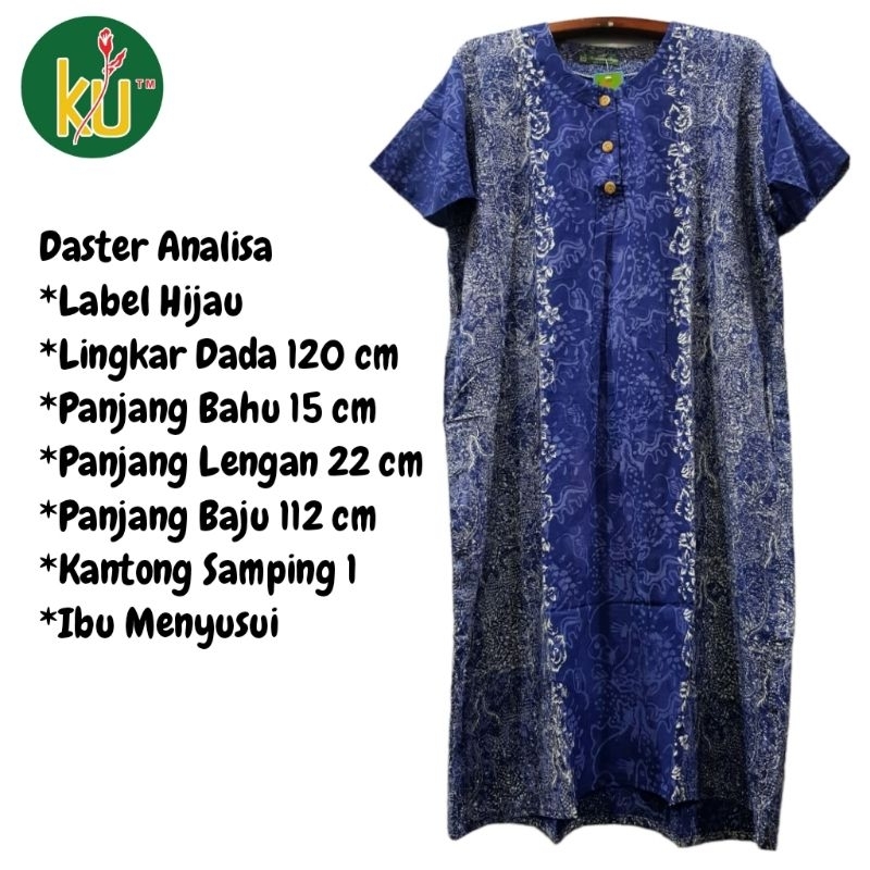 Jual Kencana ungu Daster Analisa Label Hijau Daster Ibu Menyusui Daster ...