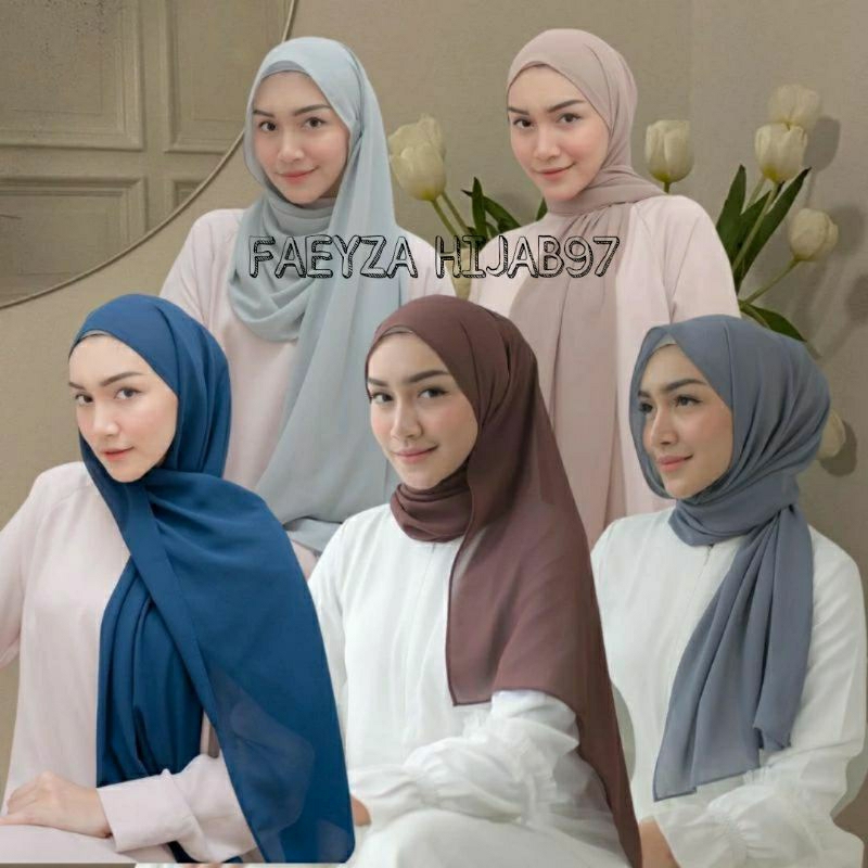 Jual pashmina ceruty baby doll//hijab pasmina ukuran 175x75cm//kerudung pashmina ceruty baby ...