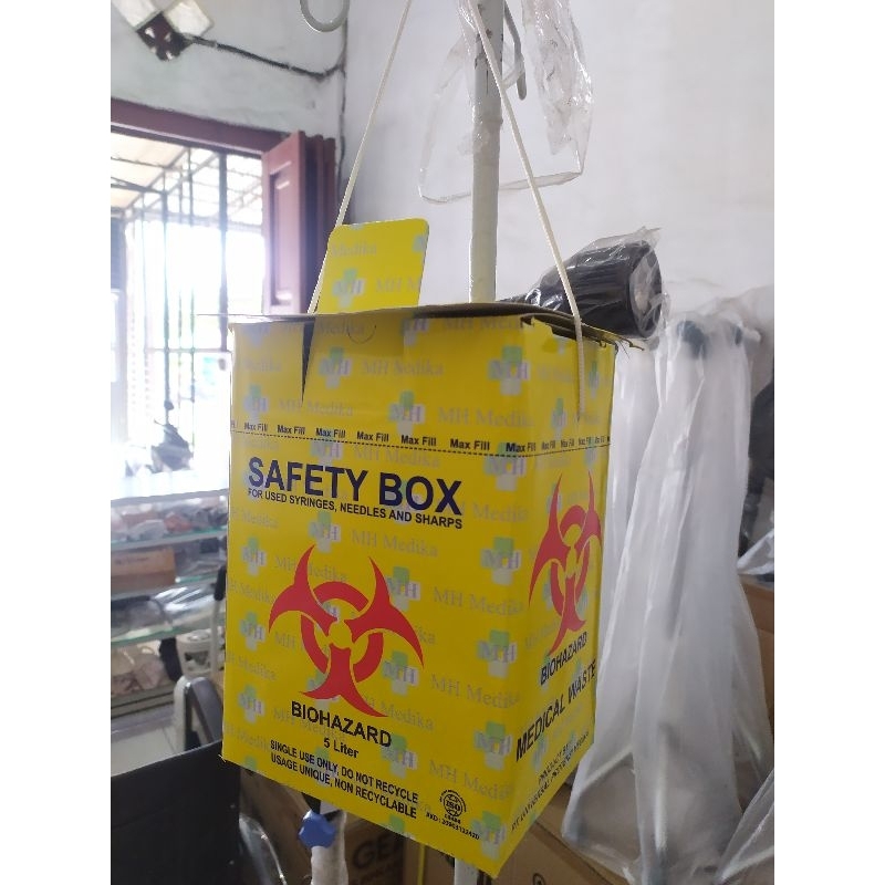 Jual Safety box 5 liter /Tempat limbah Medis 5 liter | Shopee Indonesia