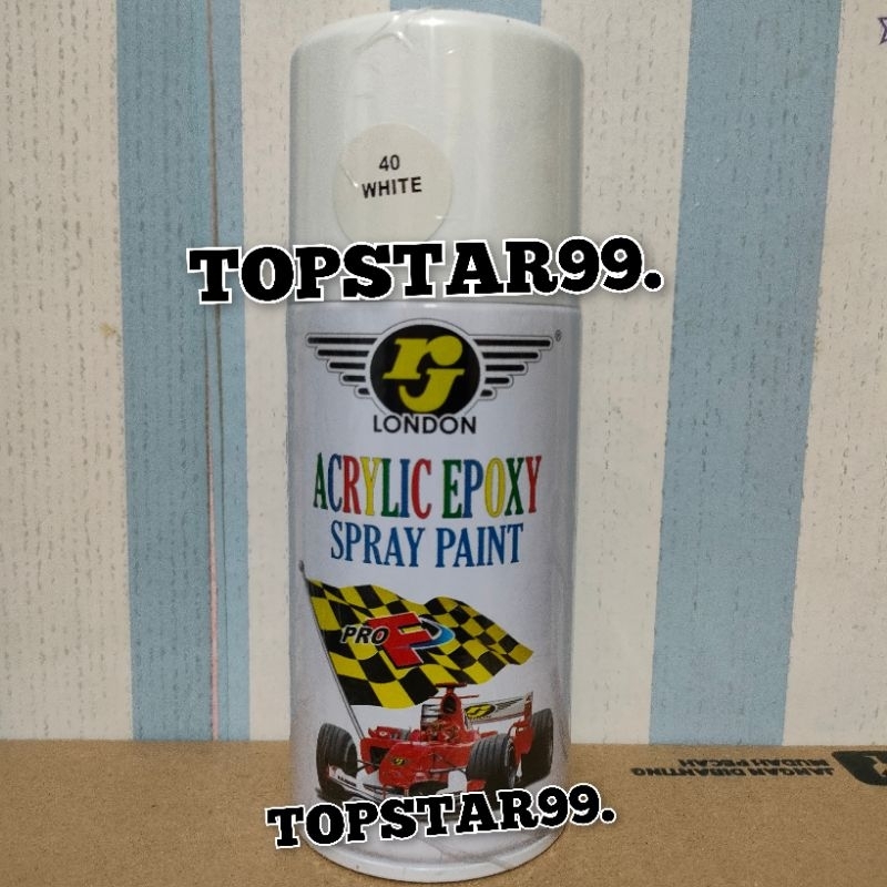 Jual Pilok Pilox Cat RJ White Putih Glossy Mengkilap 40 300cc Spray ...